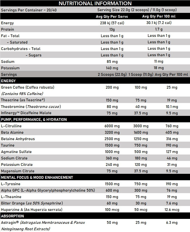 Elevate Performance Pre-workout – Flex Performance